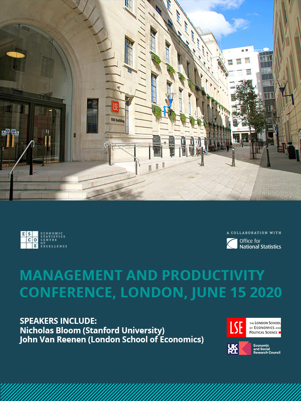 Management and Productivity Conference, June 15 2020 : ESCoE