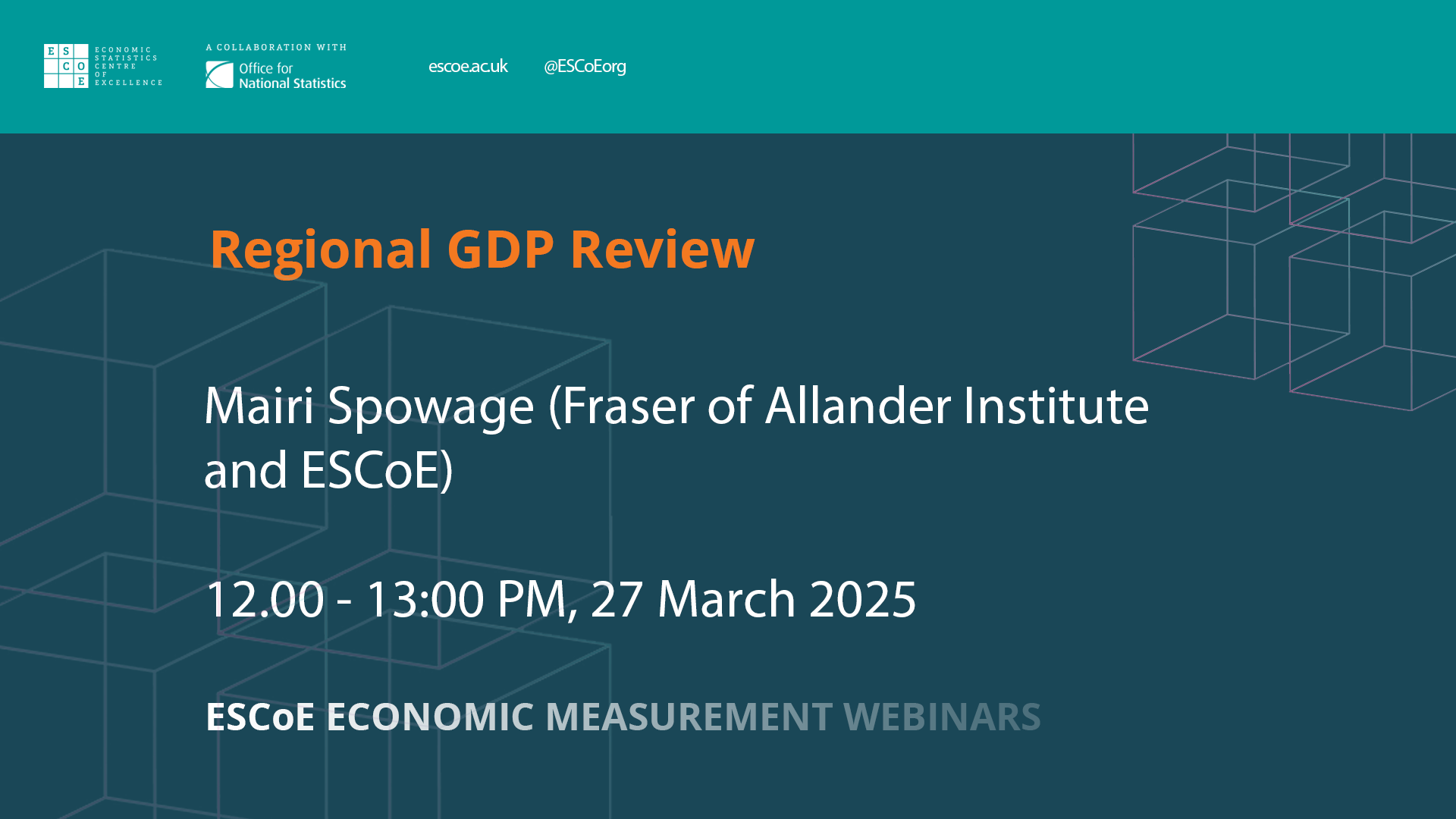 Regional GDP Review - ESCoE : ESCoE